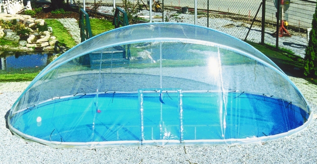 Poolabdeckung Cabriodome für Ovalbecken 320cm x 525cm - Holiday Pool ...